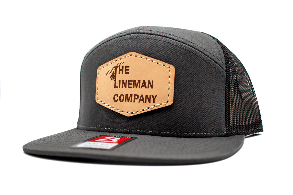 "The Lineman Company" Leather Patch Flat Bill