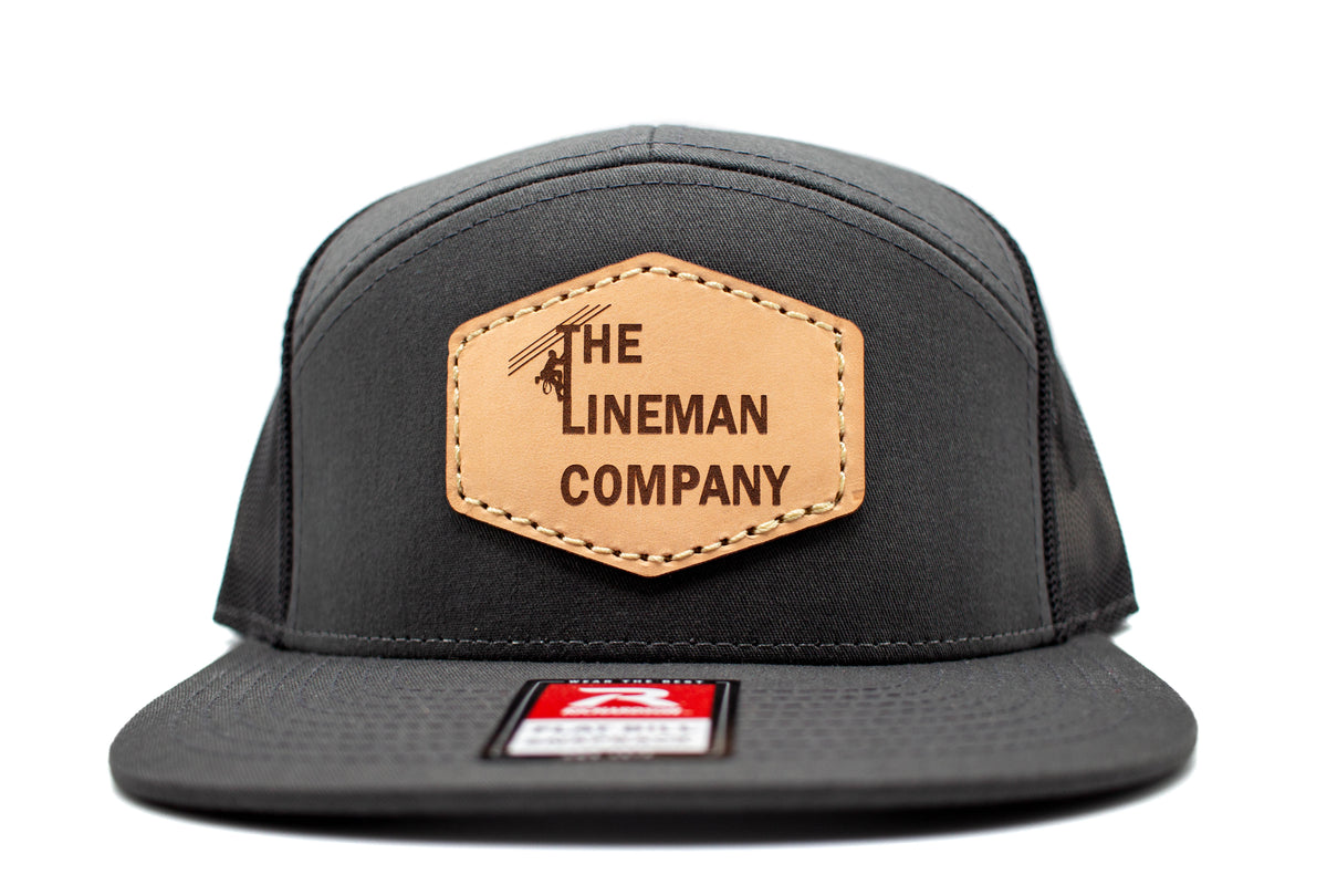 "The Lineman Company" Leather Patch Flat Bill