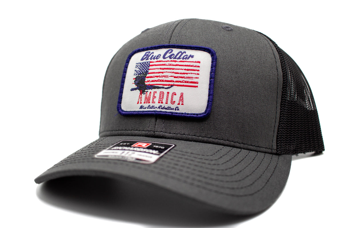 "Blue Collar America" Richardson 112 Patch Hat – The Lineman Company