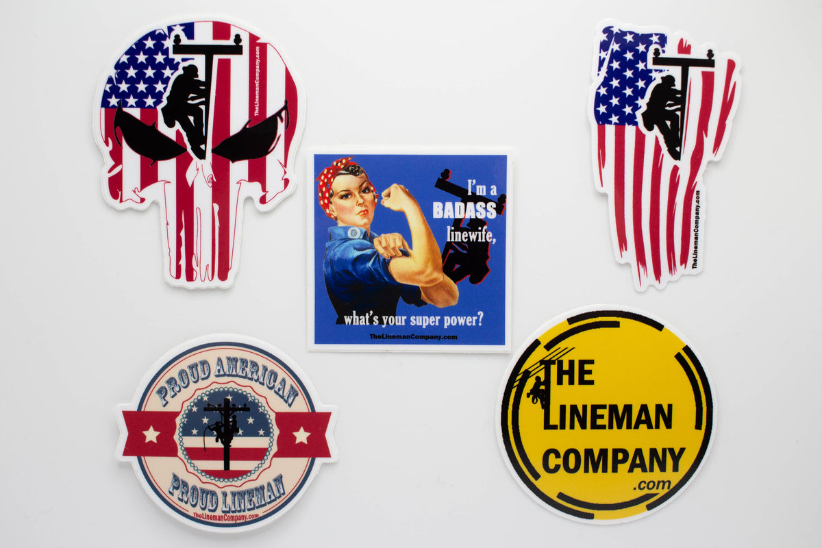 "Badass Linewife" 2x2" Sticker – The Lineman Company