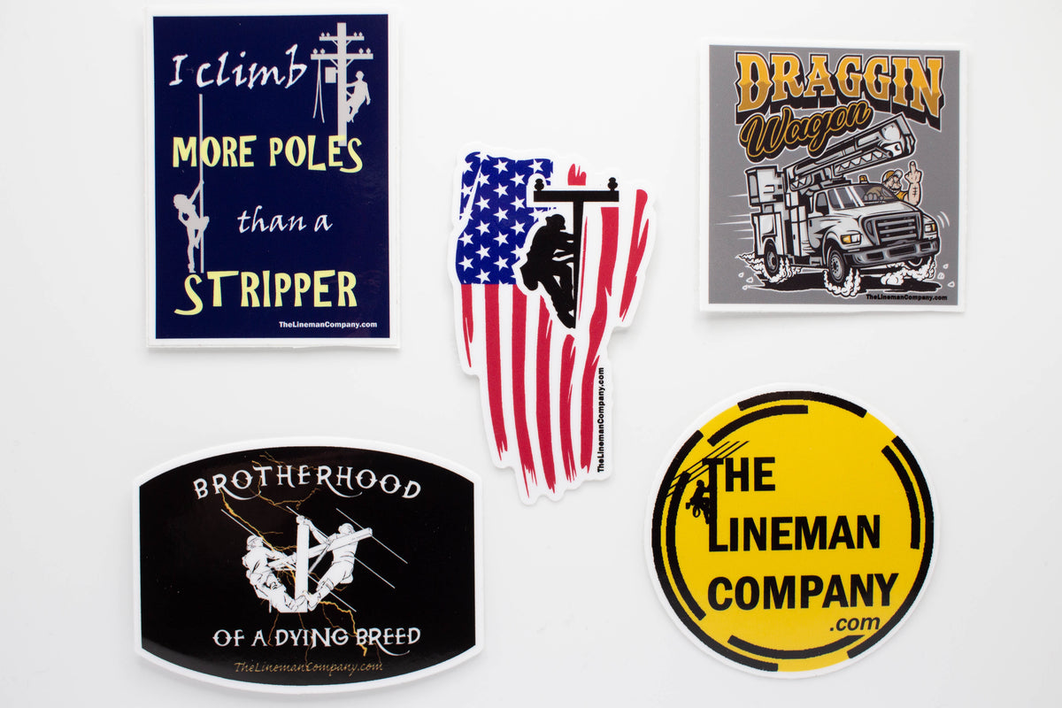 "Lineman Flag" 3x2" Sticker – The Lineman Company